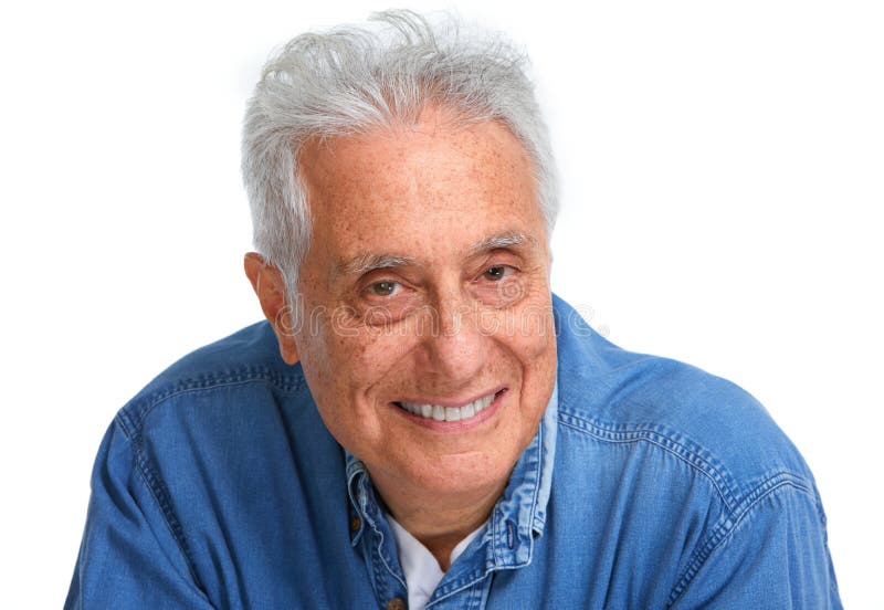 Smiling senior man. stock image. Image of isolated, emotions - 81131015