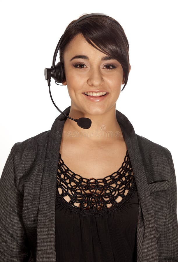 Happy Indian Customer Service Representative Stock Photo - Image of ...