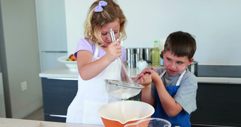 Two Smiling Siblings Posing with Rackets. Playful Children Hugging in ...