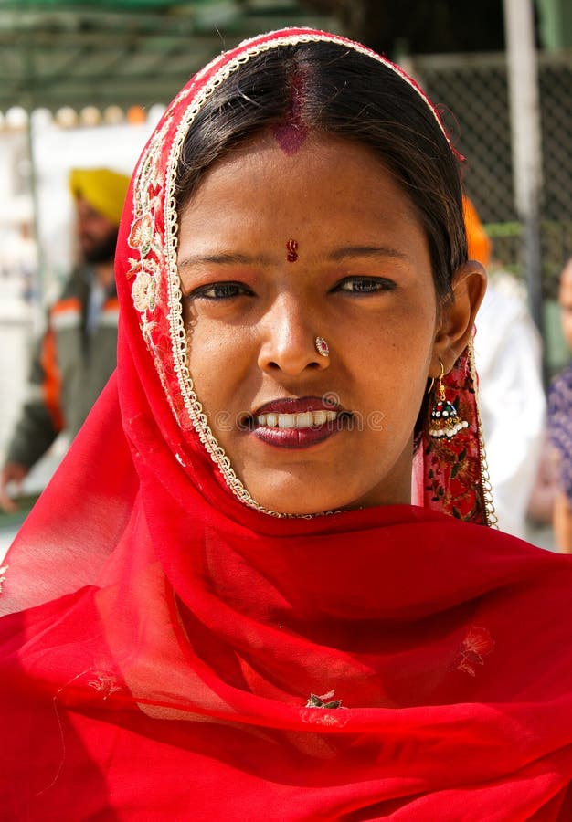 Smiling Sikh Woman of India Editorial Stock Image - Image of jewelry ...