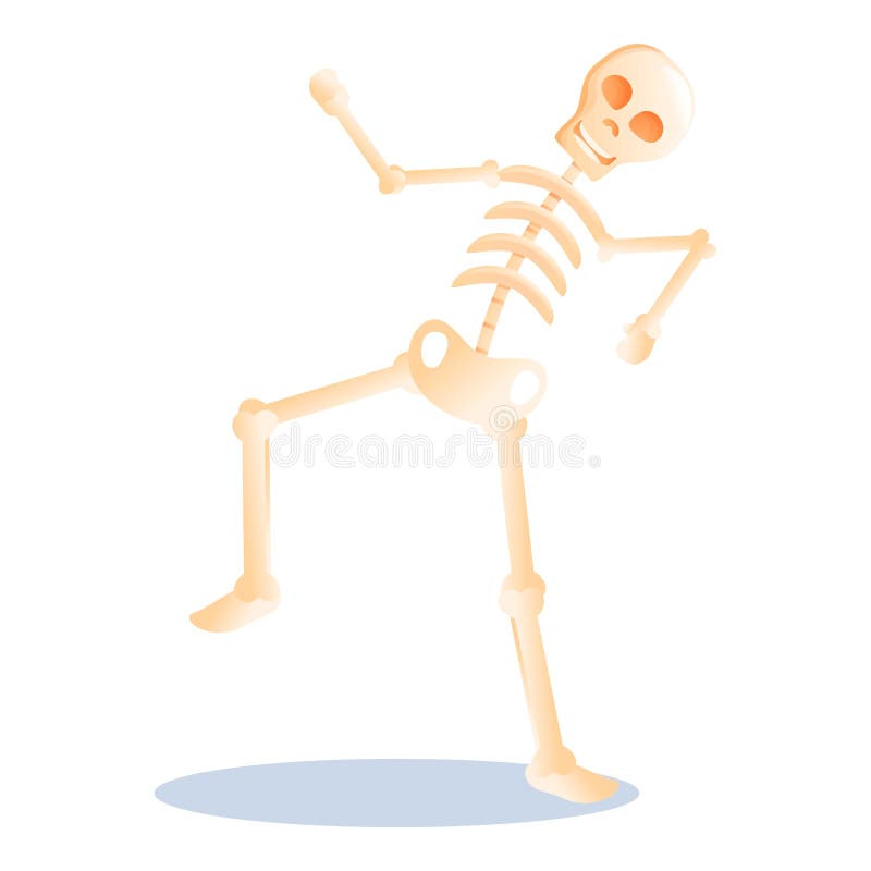 Smiling Skeleton stock illustration. Illustration of spine - 37347612