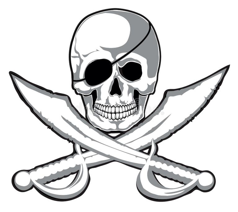 Jolly Roger stock vector. Illustration of danger, character - 29953758