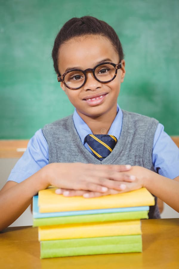 Smart Student Raising a Hand Stock Photo - Image of desk, academic ...