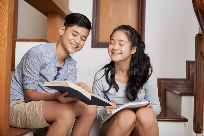 Happy Twin Brother and Sister Stock Photo - Image of confidence ...