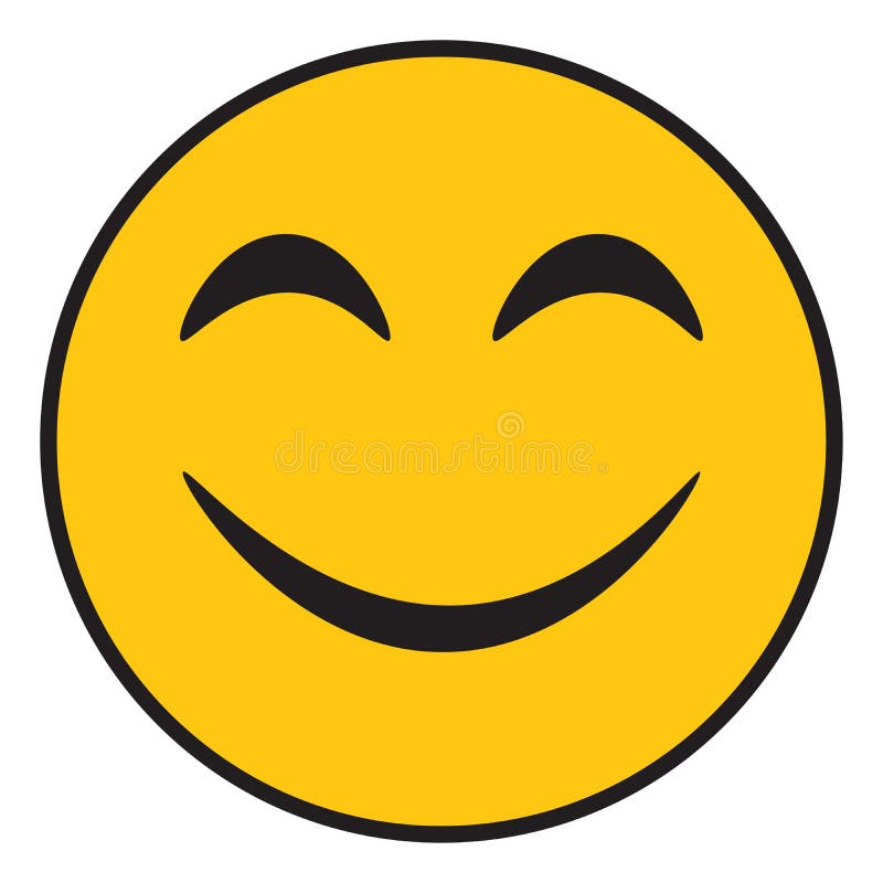 Smiling smiley, icon stock vector. Illustration of funny - 259397057