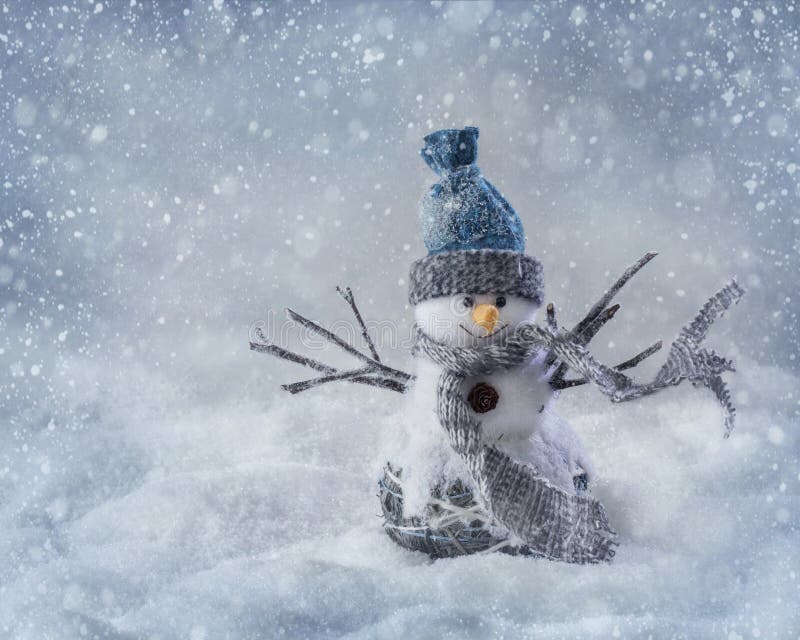 Smiling snowman stock photo. Image of happiness, space - 34808588