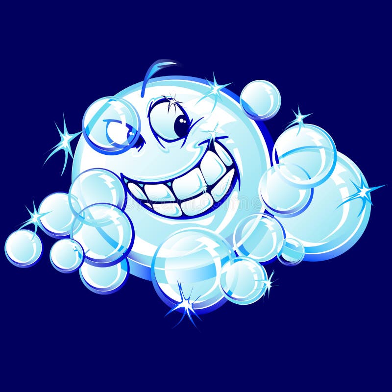 Smiling Soap Bubbles Cartoon Image Stock Vector - Illustration of ...