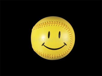 Smiling Softball / Baseball Stock Photo - Image of black, face: 558566