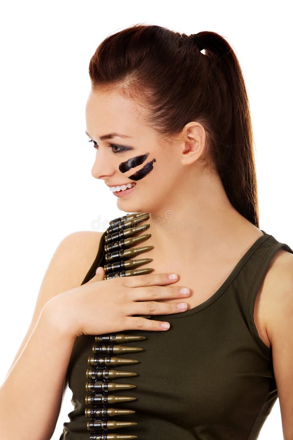 Bullet belt stock image. Image of hunter, guns, ammunition - 10047581