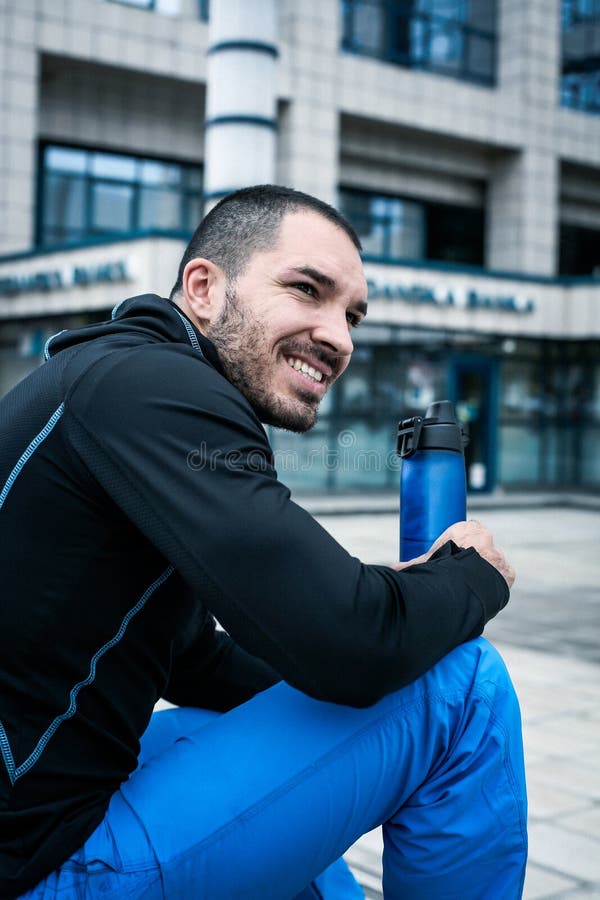 Break after exercise. stock image. Image of healthy - 119961225