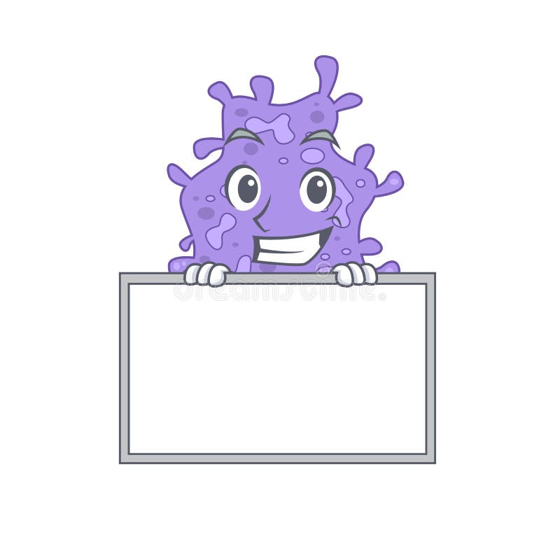 Smiling Staphylococcus Aureus Cartoon Design Style Has a Board Stock ...