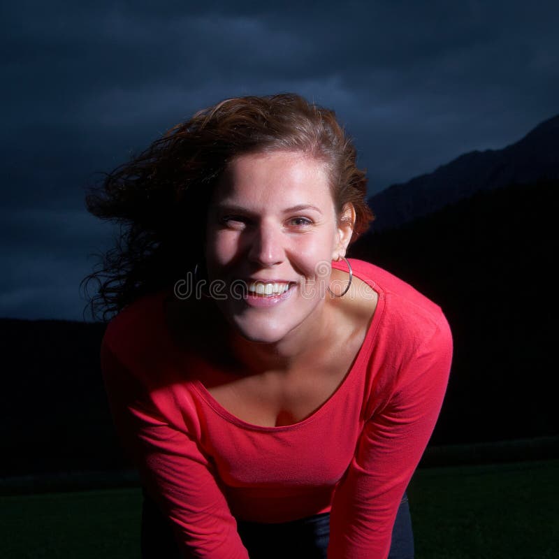 Smiling through the storm stock photo. Image of confident - 10505192