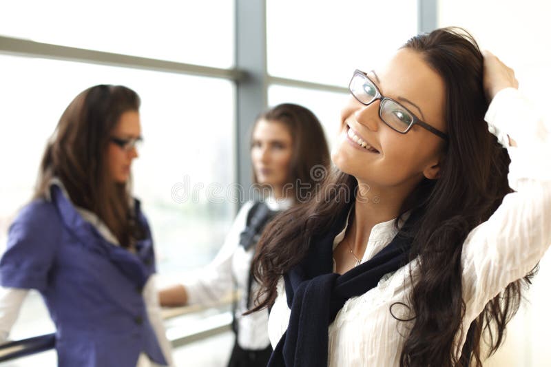Smiling student stock image. Image of female, caucasian - 18706359