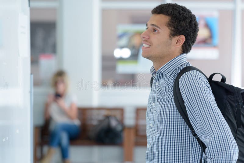 Student Reading Notice Board Stock Photos - Free & Royalty-Free Stock ...