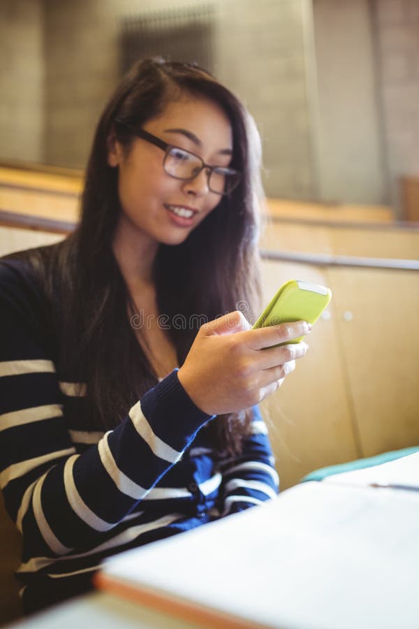 Smiling Student Using a Tablet Computer Stock Image - Image of miced ...