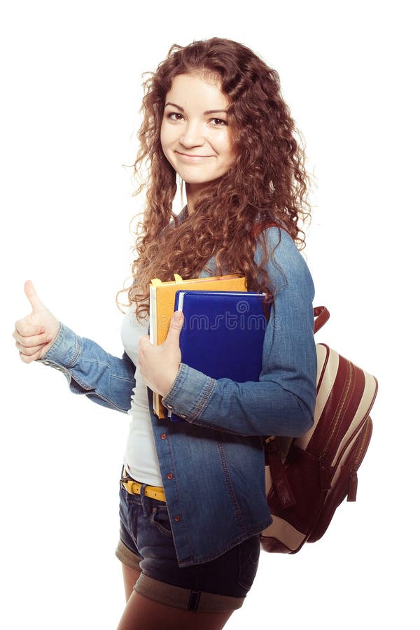 Student woman stock image. Image of attractive, away - 30161089