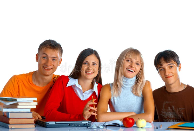 Smiling students stock photo. Image of confident, united - 11689294