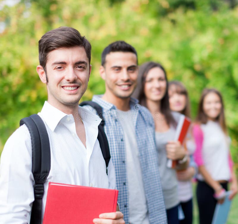 Smiling Students at the Park Stock Photo - Image of girls, people: 43137216