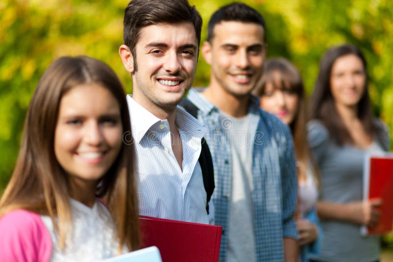 Smiling Students at the Park Stock Image - Image of park, smile: 48359983