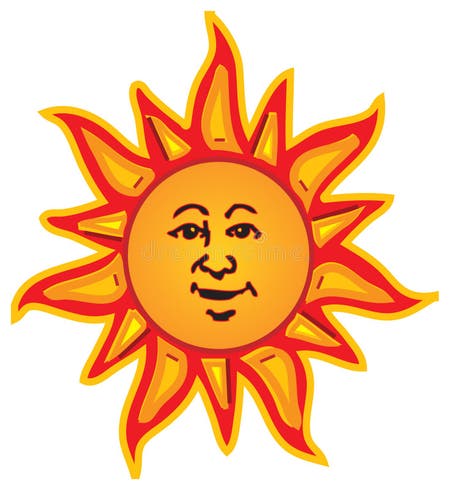 Smiling Sun stock vector. Illustration of summer, outdoors - 493806