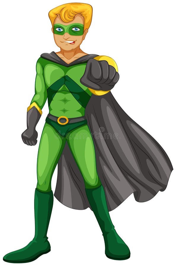 Smiling superhero stock vector. Illustration of isolated - 46112979