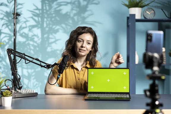 Tech Guru Filming Tech Tutorial on How To Do Maintenance on Mockup ...