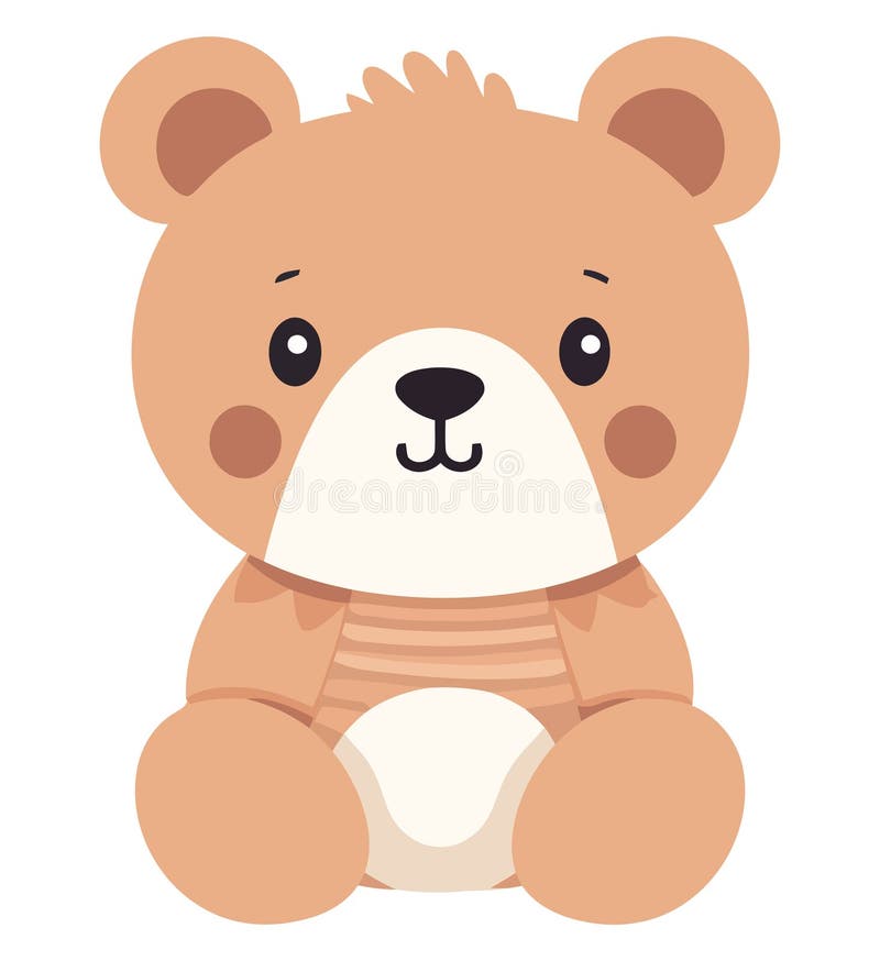 Smiling Teddy Bear Toy Design Stock Vector - Illustration of humor ...