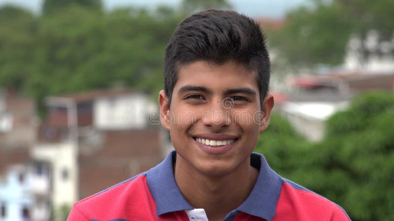 Smiling Teen Hispanic Boy stock photo. Image of child - 83351498