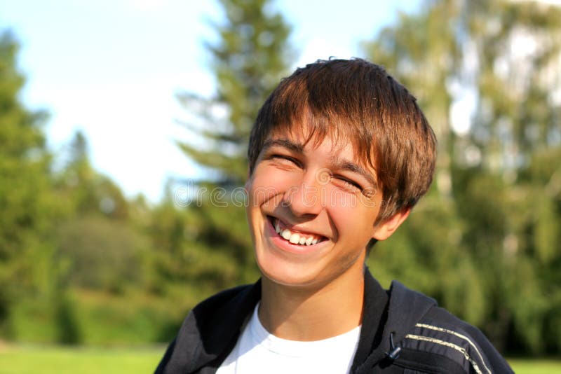 Smiling teenager stock photo. Image of lifestyles, shirt - 11750300