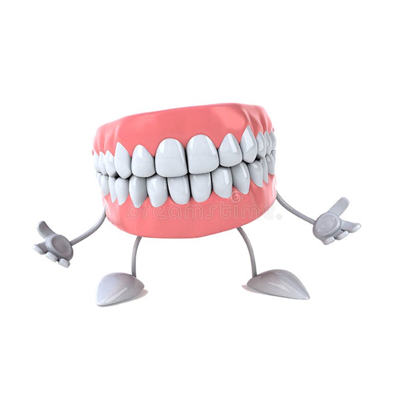 Smiling Teeth Display Model Stock Illustration - Illustration of ...
