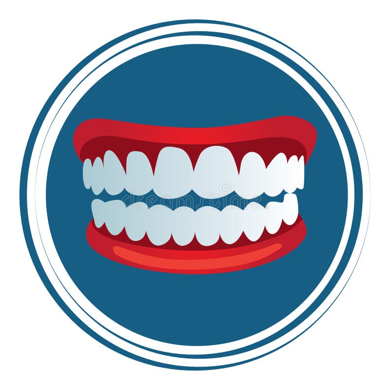 Smiling Teeth. Vector Illustration Decorative Design Stock Vector ...