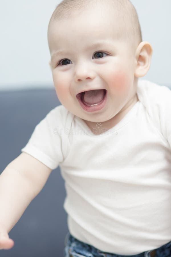 Smiling toddler stock photo. Image of lovely, human, innocence - 25636212