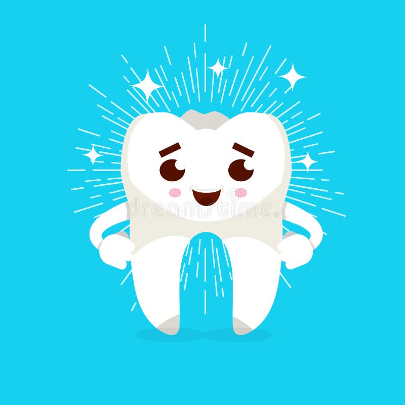 Smiling Tooth Animated Character. Caries Prevention Concept Stock ... Smiling Tooth Animated Character. Caries Prevention Concept Stock ...