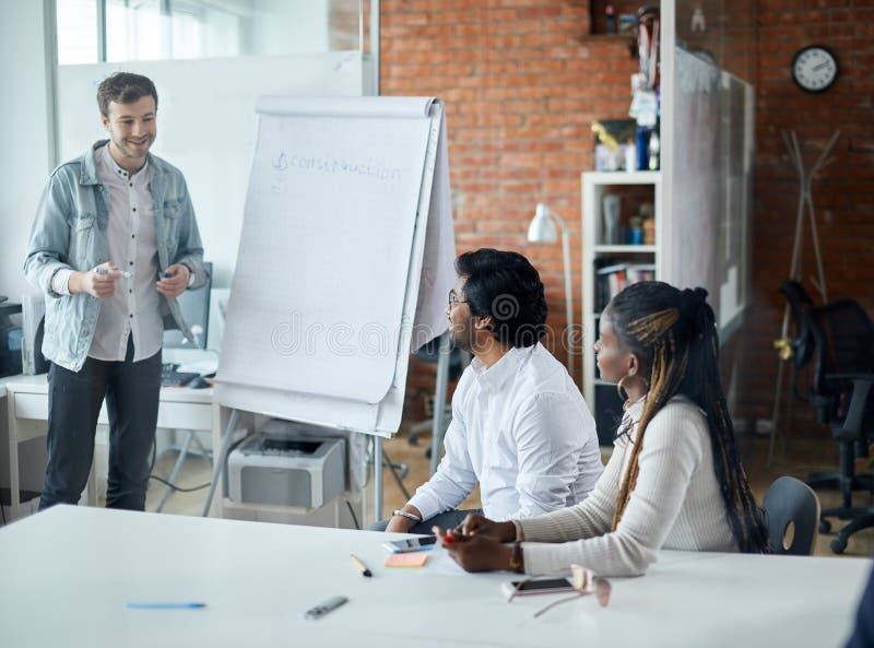 Smiling Tutor Teaching Mixed Diverse Group Stock Image - Image of ...