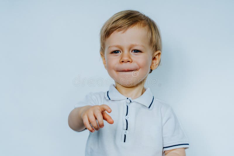 Portrait of a Smiling Two Year Child Stock Photo - Image of emotion ...