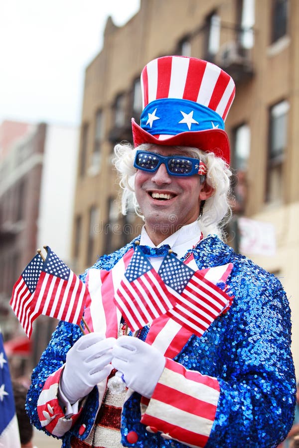 Smiling Uncle Sam editorial photo. Image of costume, holiday - 20013266