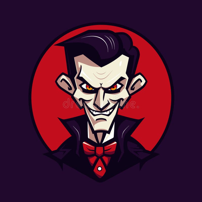 Smiling Vampire Cartoon Illustration Stock Vector - Illustration of ...
