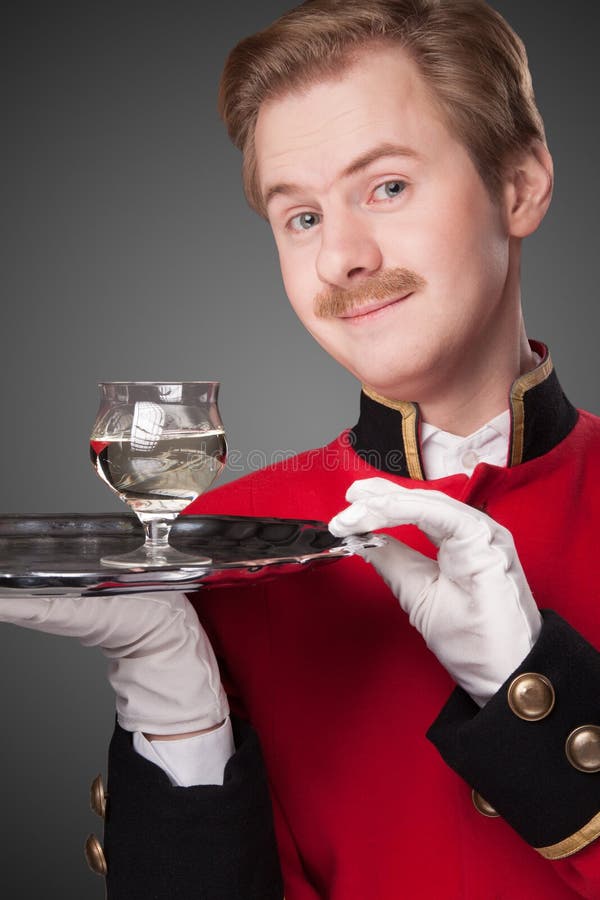 658 Smiling Waiter Red Uniform Stock Photos - Free & Royalty-Free Stock ...