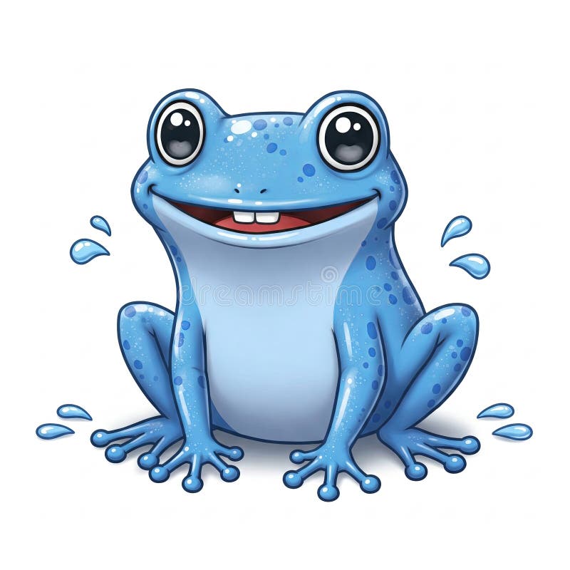 Smiling Water Frog stock illustration. Illustration of aquatic - 361293194