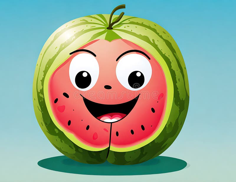 217 Cartoon Watermelon Face Stock Photos - Free & Royalty-Free Stock ...