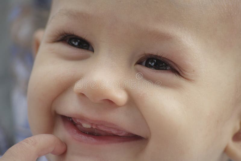 Smiling whit one tooth stock photo. Image of baby, beautiful - 3547074