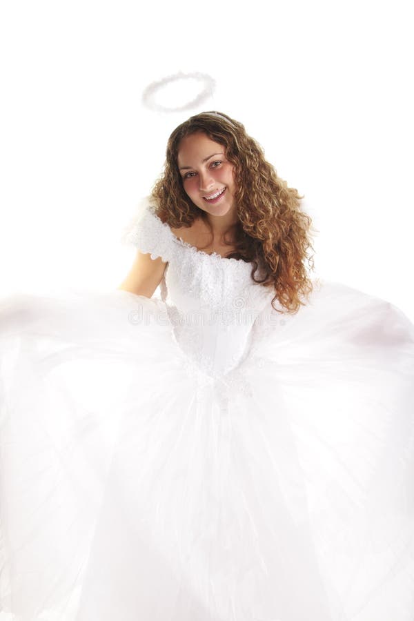 Smiling white angel stock image. Image of smiling, white - 13491897
