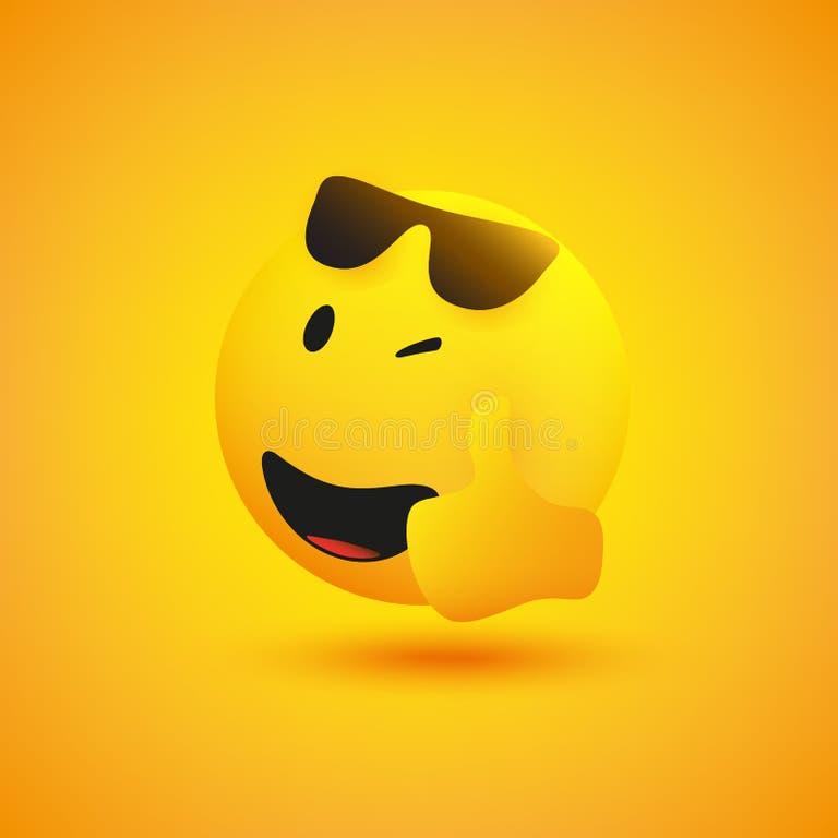 Smiley Sunglasses Thumbs Up Stock Illustrations 37 Smiley Sunglasses Thumbs Up Stock