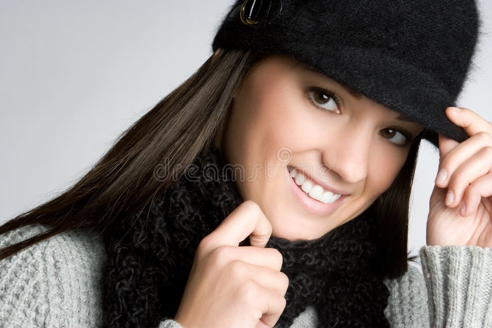 Smiling Winter Woman stock image. Image of cheerful, smiling - 11683481