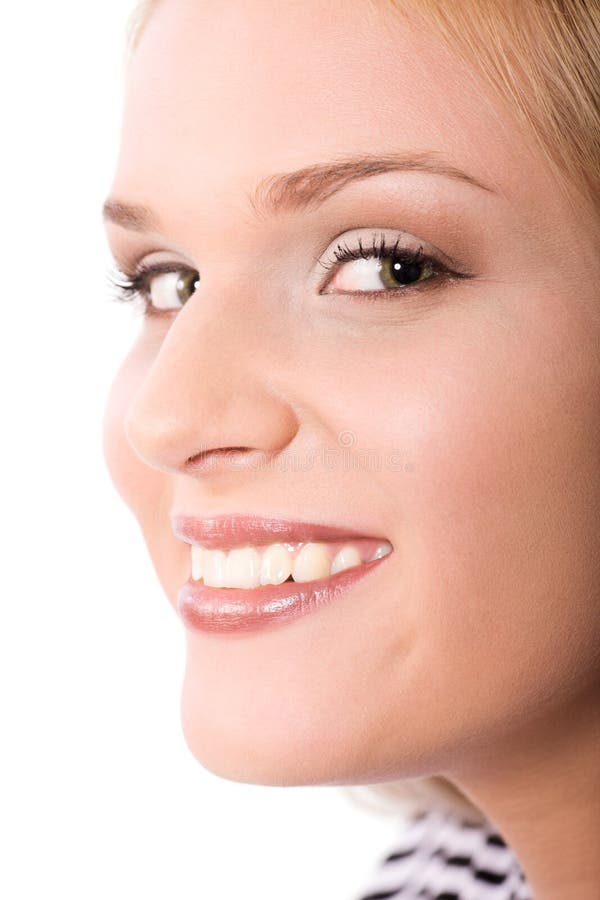 Smiling woman stock image. Image of femininity, cosmetics - 13133955