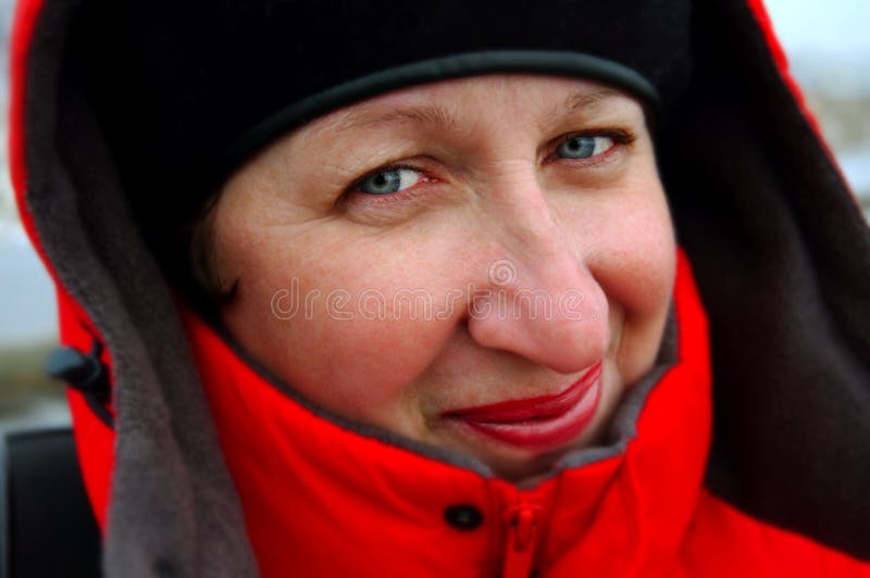 Smiling woman stock image. Image of people, ruddiness, tourism - 387619