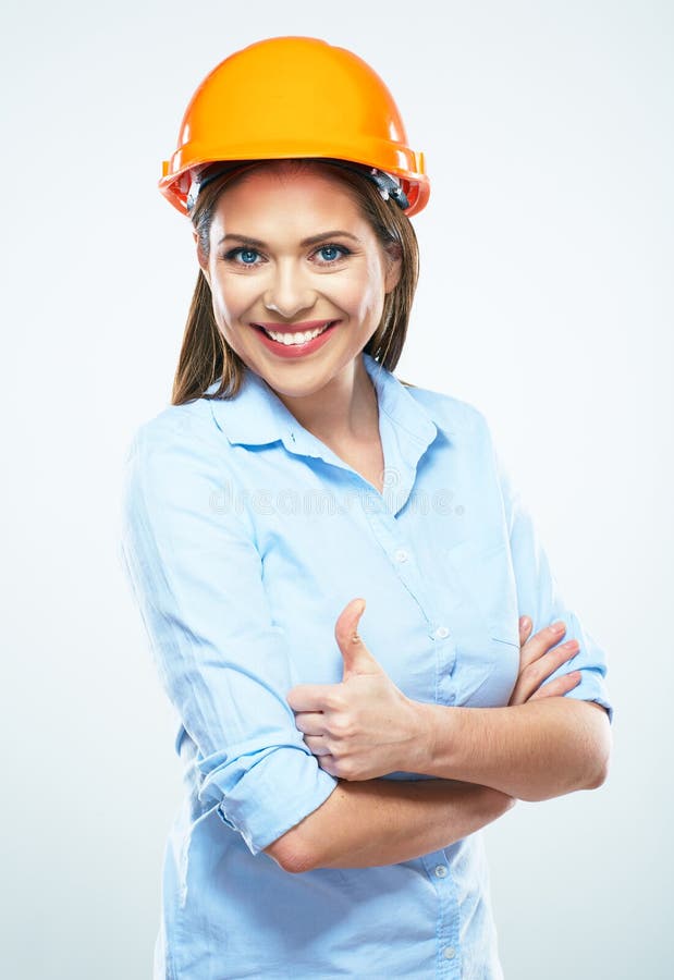 Woman Architect Wearing Builder Helmet Stock Photo - Image of technical ... Woman Architect Wearing Builder Helmet Stock Photo - Image of technical ...