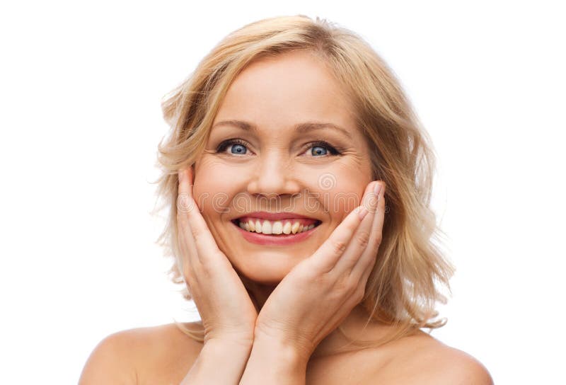 Pretty Face And Nude Shoulders Stock Image Image Of Body Happiness