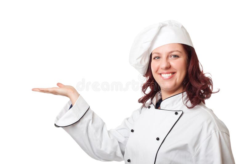 Smiling woman chef stock image. Image of smiling, product - 62030835