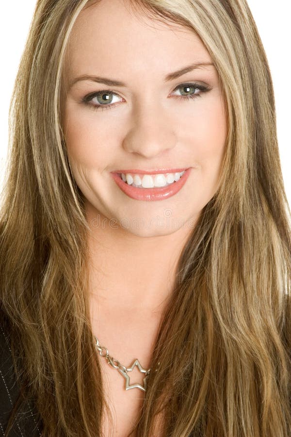 Smiling Woman Face stock image. Image of orange, portrait - 4066035